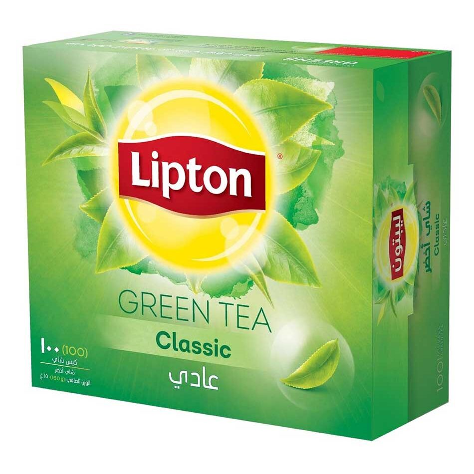 Lipton Green Tea Classic Tea Bag 100Pcs - Tea