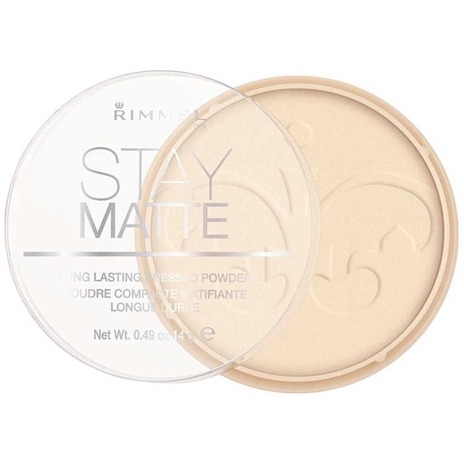 Rimmel Stay Matte Pressed Powder 001 Transparent 14gm - Makeup