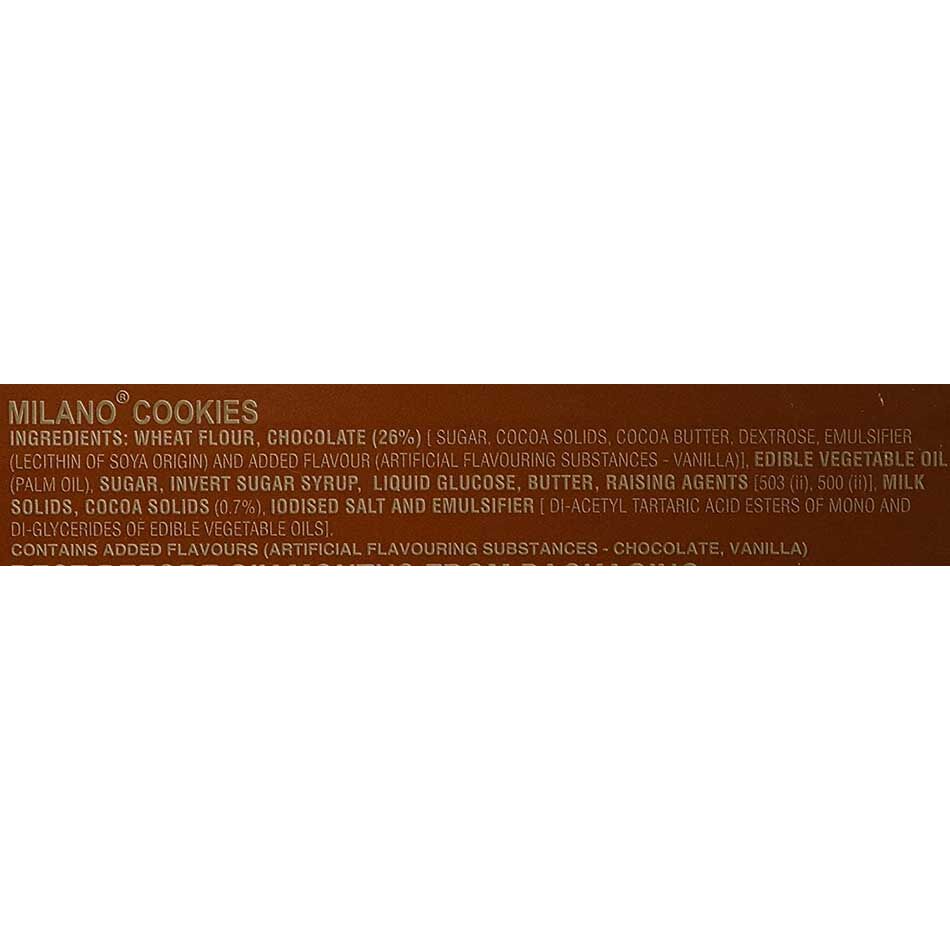 Milano Chocolate Chip Cookies